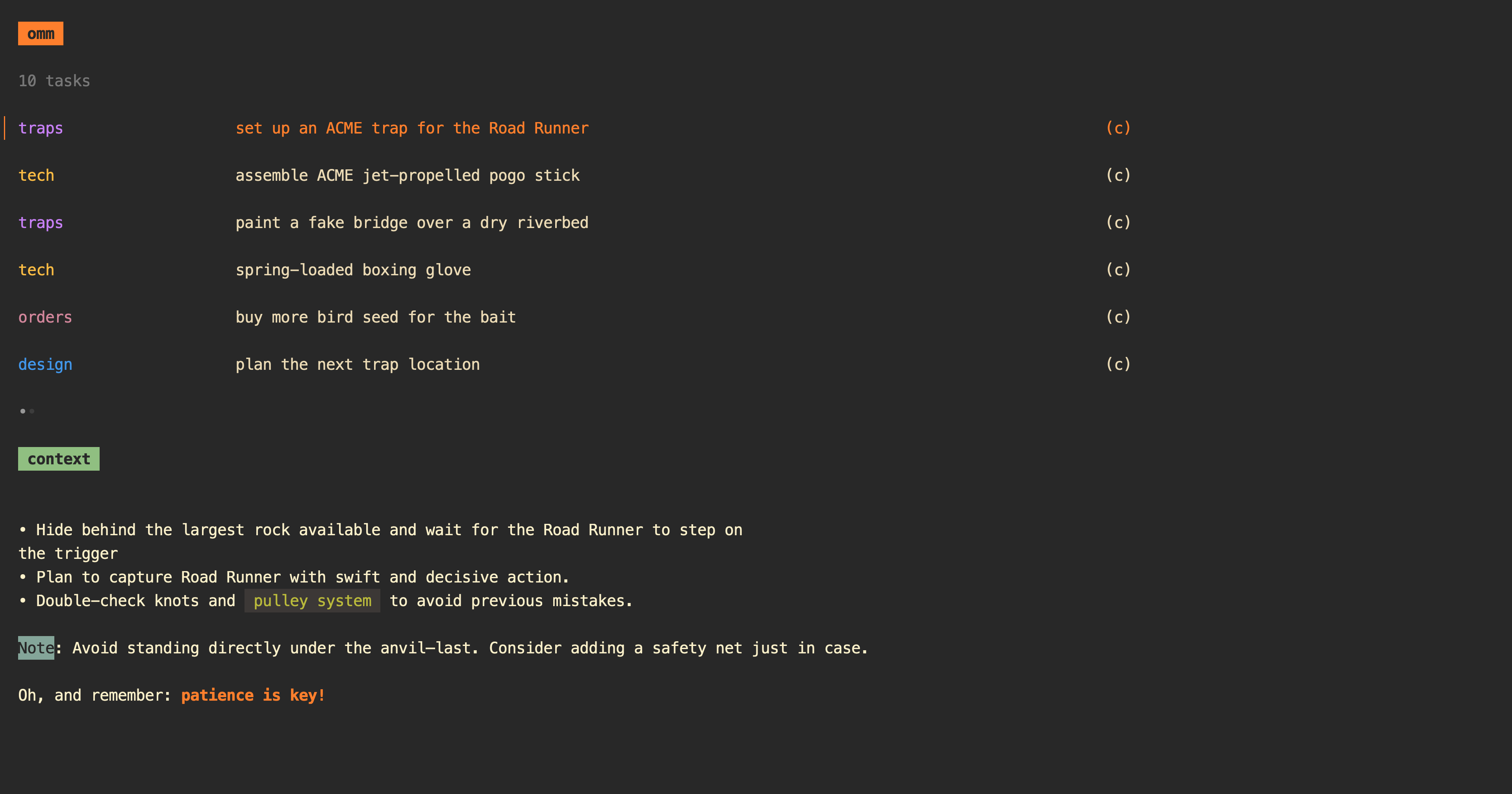 omm - tools by dhruv